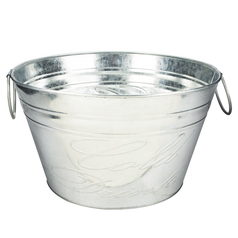 Cooler de Metal Galvanizado Redondo para Festa Dynasty