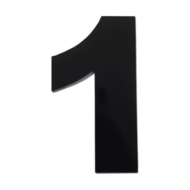 Algarismo Grande 1 Numeral 185mm Preto 685-1